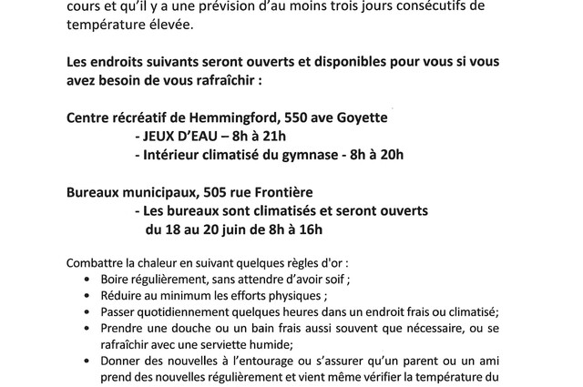 La Municipalité du Village de Hemmingford